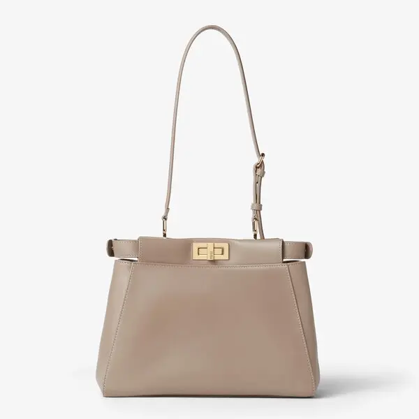 Fendi My Peekaboo Small Dove Gray Leather Bag